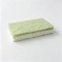 China Green sisal scouring pad made from composite cellulose sponge  biodegradable compostable for sale