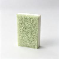 China Green sisal scouring pad made from composite cellulose sponge  biodegradable compostable for sale