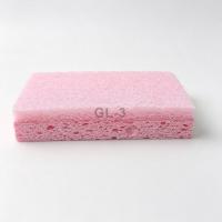 China Pink Biodegradable Cellulose Scouring Pad - 100% Natural & Home-Compostable for Eco-Friendly Cleaning for sale