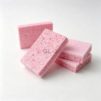 China Pink Biodegradable Cellulose Scouring Pad - 100% Natural & Home-Compostable for Eco-Friendly Cleaning for sale
