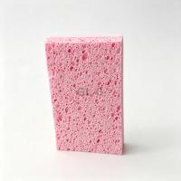 China Pink Biodegradable Cellulose Scouring Pad - 100% Natural & Home-Compostable for Eco-Friendly Cleaning for sale