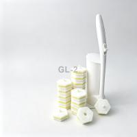 China Disposable Toilet Brush No Touch Wand Odor Control Built-In Cleaner Refills 12 Counts for sale