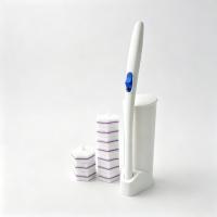 China Soft TPR Toilet Brush with Flexible Durable Bristles and Curved Rim Fit Design for Non Scratch Cleaning for sale