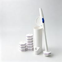 China Soft TPR Toilet Brush with Flexible Durable Bristles and Curved Rim Fit Design for Non Scratch Cleaning for sale