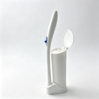 China Soft TPR Toilet Brush with Flexible Durable Bristles and Curved Rim Fit Design for Non Scratch Cleaning for sale
