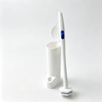China Soft TPR Toilet Brush with Flexible Durable Bristles and Curved Rim Fit Design for Non Scratch Cleaning for sale