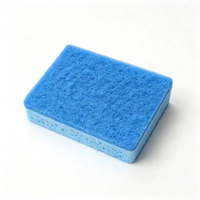 China Dry & Wet Dual Use, Softens in Water, Kitchen Cleaning Sponge for sale
