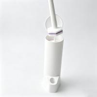 China 360 Degree Toilet Brush Disposable Toilet Brush with Petal-Cut Flexible Pad On Sprung Hub, Flushable Sewer Safe Head and 42 cm Handle for sale