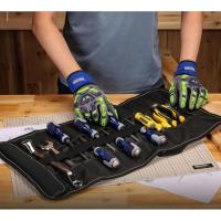 China Comfortable Roll Up Tool Bag Black Roll Up Tool Pouch Medium Capacity for sale