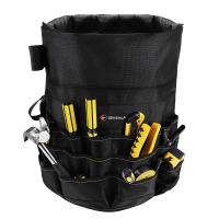 China Black Bucket Tool Bag Professional Bucket Tool Pouch Customized Capacity 10 kg for sale