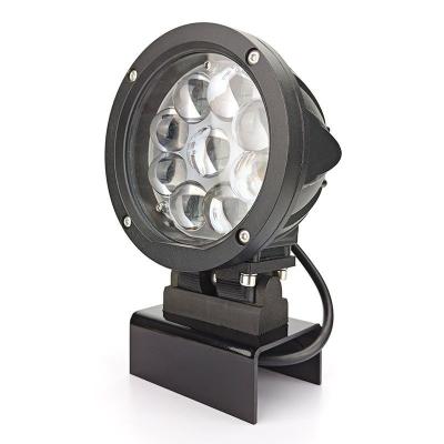 China Customized Forklift Blue Spot Light with Diecast Aluminum Housing Stainless Steel Bracket and PMMA Lens for sale