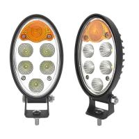 China Forklift Tractor 36W Universal LED Headlight Turn Signal Oval LED Working Light for sale