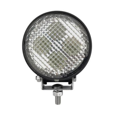 China 12W Round Flood Beam Tractor Light 10-36V LED Headlight for Agriculture Machinery for sale