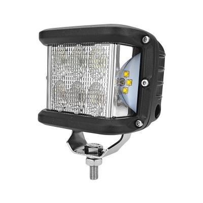 China 36W 12V 24V Flood Beam Dual Color Side Strobe LED Working Light for sale