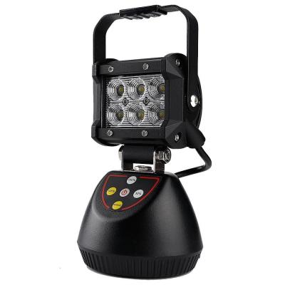 China Outdoor Portable Magnetic Work Light 18W Rechargeable Camping Light for sale