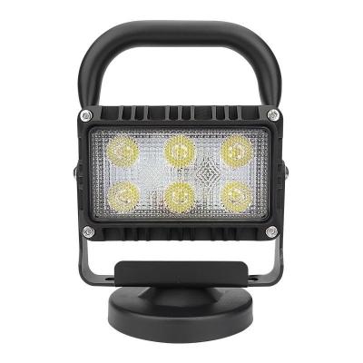 China IP67 LED Work Light 18W Work Spot Lights 6000K With Handheld And Cigarette Lighter Plug for sale