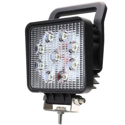 China Square Tractor Spot Lights 27W LED Work Headlight IP67 With Switch for sale