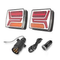 China Rechargeable Wireless Trailer Lights 4.2V Magnetic Tail Light Kit IP67 for sale