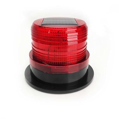 China Solar DC 10-110V LED Rotary Flashing Strobe Red Warning Light Flashing Beacon Light for sale