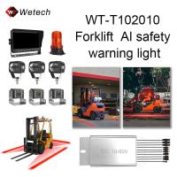 China Forklift AI Safety Warning Light 10V - 80V Forklift Red Zone Light 10W Red for sale