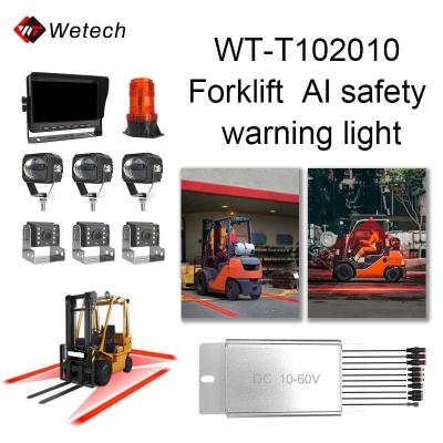 China Forklift AI Safety Warning Light 10V - 80V Forklift Red Zone Light 10W Red for sale