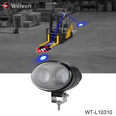 China 10V - 80V Blue LED Spot Light IP67 Truck Spot Lights With Stainless Steel Mounting Bracket for sale