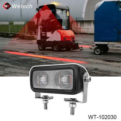 China Waterproof Forklift Work Lights 12V 24V Forklift Pedestrian Safety Lights 30W for sale