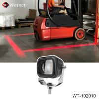 China 10V - 80V Forklift Red Zone Light 10W Blue Forklift Lights With Diecast Aluminum Housing for sale