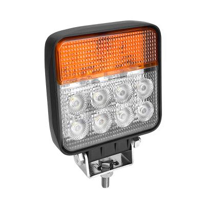 China Waterproof 24W LED Work Light Flood Beam with Turn Signal – 12V/24V DC Compatible for sale