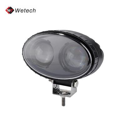China 10V - 80V Blue LED Spot Light IP67 Truck Spot Lights With Stainless Steel Mounting Bracket for sale