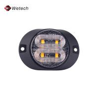 China Flash Strobe Lights 12V 24V LED Amber Strobe Warning Light For Trucks 3m Sticker for sale