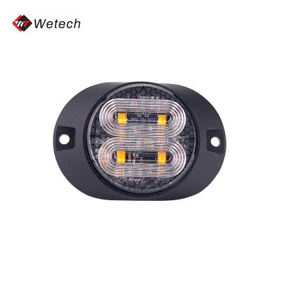 China Flash Strobe Lights 12V 24V LED Amber Strobe Warning Light For Trucks 3m Sticker for sale