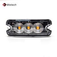 China Flash Strobe Lights 12V 24V LED Amber Strobe Warning Lighting For Trucks R10 R65 for sale
