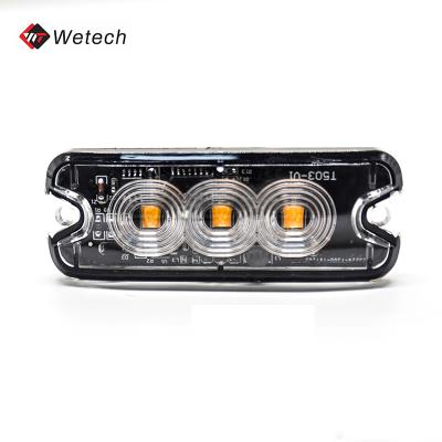 China Flash Strobe Lights 12V 24V LED Amber Strobe Warning Lighting For Trucks R10 R65 for sale