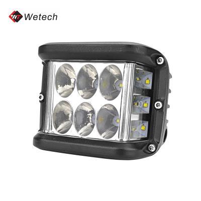 China 36W 12V 24V Flood Beam Dual Color Side Strobe Led Work Lamp for sale
