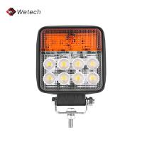 China Waterproof 12V 24V DC 24W LED Working Light Flood Beam With Turn Signal for sale