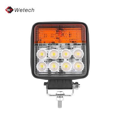 China Waterproof 12V 24V DC 24W LED Working Light Flood Beam With Turn Signal for sale