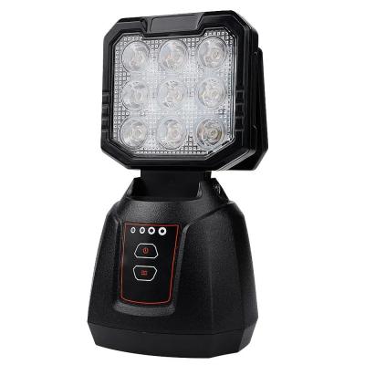 China 27W Portable Magnetic Work Light with 110-240V AC / 10-24V DC and Cool White LED Rechargeable LED Flood Light for sale