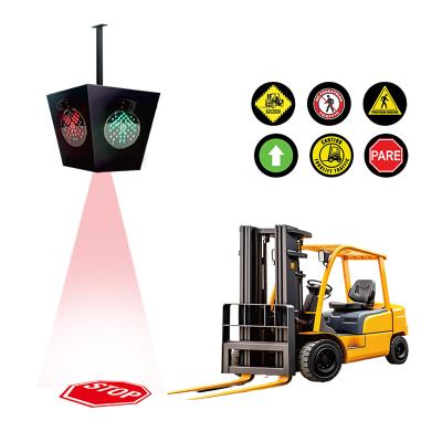 China AI Smart Forklift Red Zone Light with 100-220v AC and Aluminum Alloy Construction for Warehouse Safety for sale