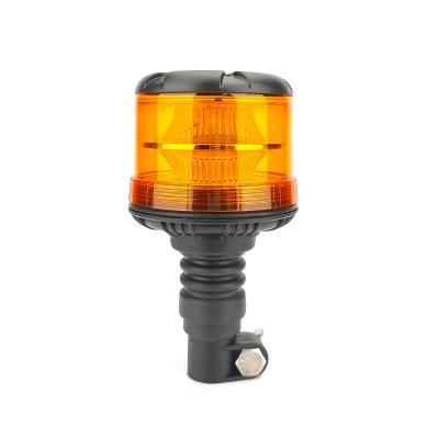 China DC 10-36V IP65 Waterproof Amber Beacon Warning Light for Emergency Vehicles with DIN Pipe Mount for sale