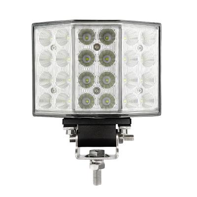 China 72W LED Work Light with 240 Degrees Wide Angle and IP67 Waterproof for Forklift Tractor and Off Road Vehicle for sale