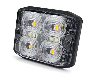 China IP67 Waterproof 12-24V DC Amber Yellow Flash LED Strobe Light for Emergency Warning in Trucks for sale