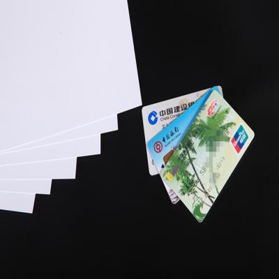 China 0.1mm 100micron Laminated Plastic Card Material PVC Core Sheet For Bank Cards for sale