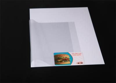 China Transparent PVC Coated Overlay Film For Plastic Cards Lamination for sale
