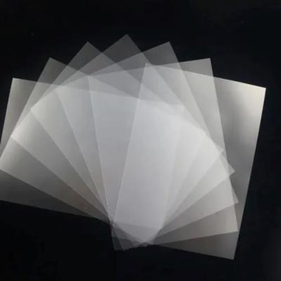 China 0.05-0.2mm Thick PVC Coated Overlay Film With Glue For Plastic Cards Lamination for sale