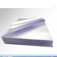China 1.26 g/cm3 Transpartent PVC Coated Overlay , PVC Glue Overlay For Sheet Lamination for sale