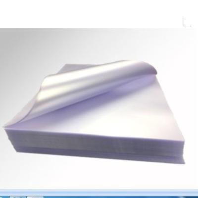 China 1.26 g/cm3 Transpartent PVC Coated Overlay , PVC Glue Overlay For Sheet Lamination for sale
