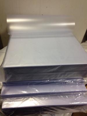 China 80micron 0.08mm Clear PVC Coated Laminated Overlay Film For Plastic Cards for sale