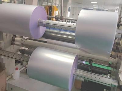 China Anti Abrasion PVC Coated Overlay Film Middle Layer For Laminating Plastic Cards for sale
