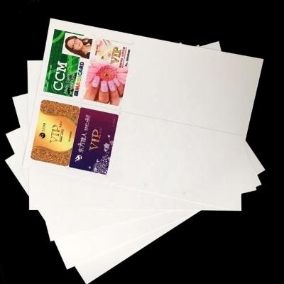 China White Digital PVC Sheet 0.3mm A3 Size For Plastic Cards Production for sale